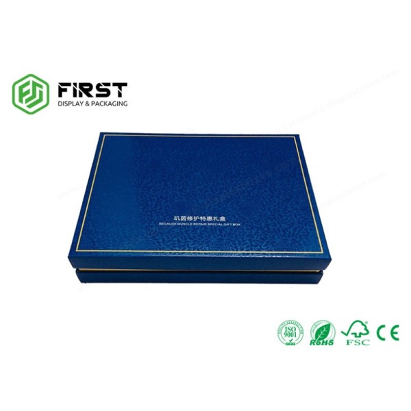 Quality UV Coating Customized Foil Stamping Logo Rigid Cardboard Skincare Gift Cosmetic Packaging Box for sale