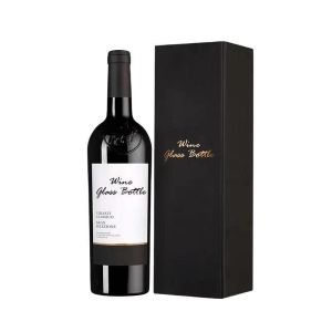 Quality Single Bottle PU Leather Wooden Box for Red Wine Whiskey Vodka Gin Rum Packaging for sale