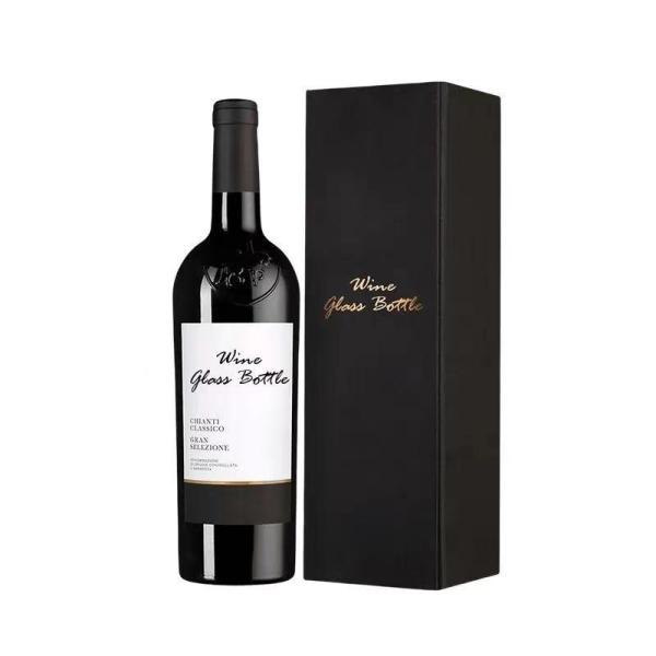 Quality Single Bottle PU Leather Wooden Box for Red Wine Whiskey Vodka Gin Rum Packaging for sale