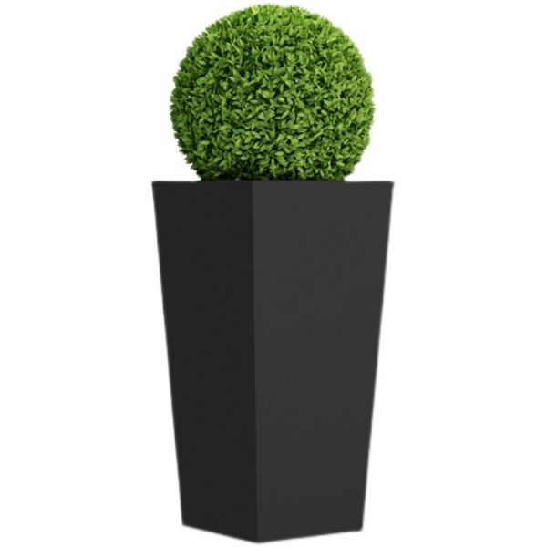 Quality Restaurants Metal Flower Planter Square Black Metal Plant Pot for sale