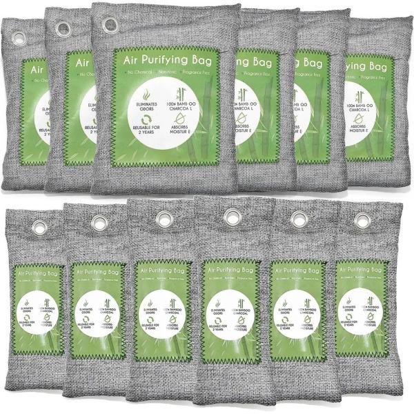 Quality Activated Bamboo Charcoal Air Purifying Bag for Home Office Bedroom Lobby Hotel Solid for sale
