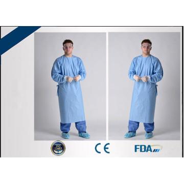 Breathable Sterile Disposable Hospital Gown For Blood / Microbe Prevention