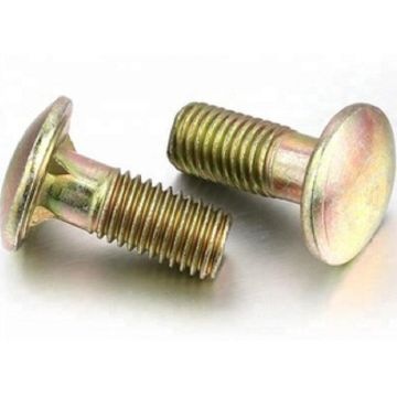 Quality Wear Resistant Round Head Partially Threaded Bolt For High Way / Railway Project for sale