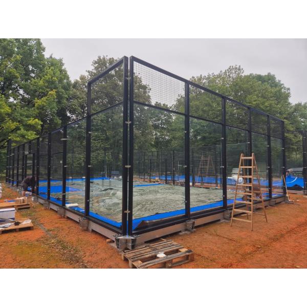 Quality Modular Squash Court Squash Training System Impact Resistant Single Double Glass for sale