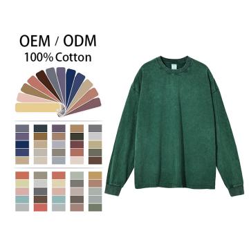 Oversized Heavyweight Cotton Hoodie Dropped Shoulder Embroidery Sweatshirt