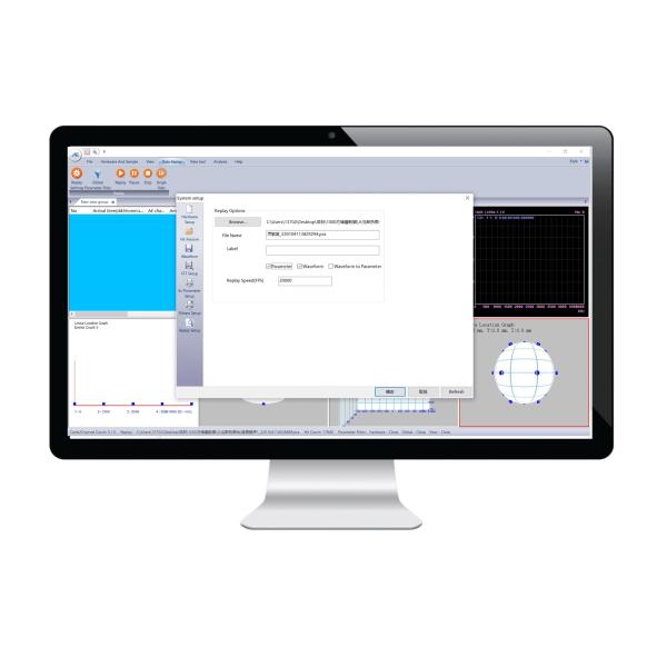 Quality Desktop SWAE Software Acoustic Emission Detector with 5V 28V Phantom Power and for sale