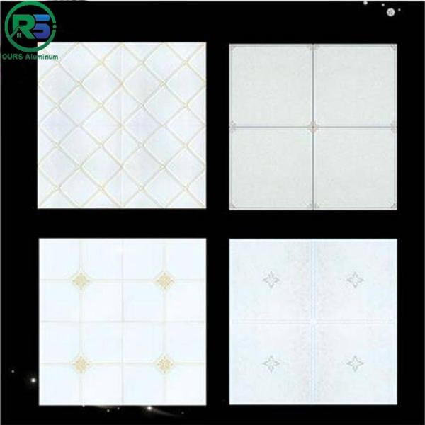 Quality Washing Room Suspended Artistic Clip In Metal Ceiling Tiles Smokeproof for sale