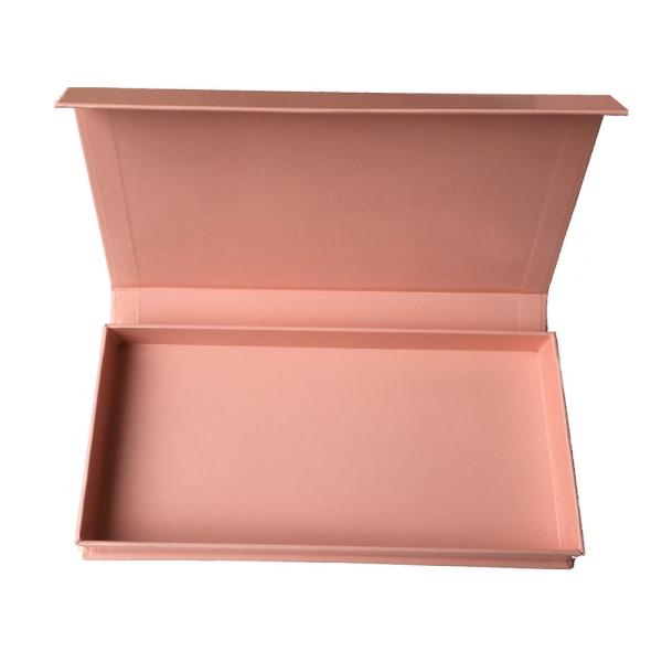 Quality High Glossy Pink Chipboard Magnetic Closure Gift Box for sale