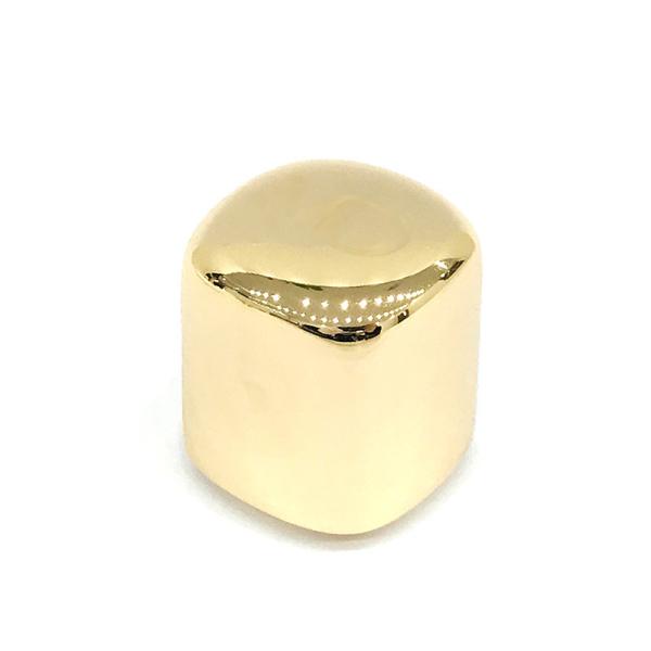 Quality Metal Classic Gold Finished Zamac Perfume Bottle Caps for sale