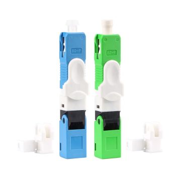 Quality FTTH Singlemode Fiber Optic Quick Connector SC UPC SC APC For Telecom Comunicati for sale