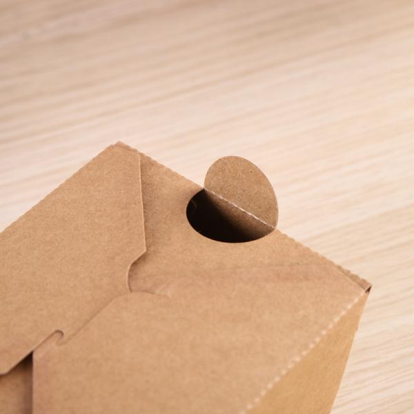 Quality Biodegradable Food Packaging Boxes Takeway Bento Lunch Box Kraft Paper for sale