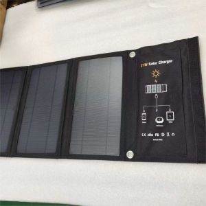 Quality 21W Portable Folding Solar Panel Handbag For Camping Travelling for sale