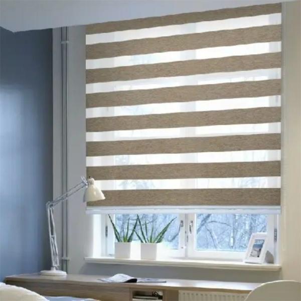 Quality Customized Yes Fashionable Zebra Blind for Roller Shade Day and Night Polyester for sale
