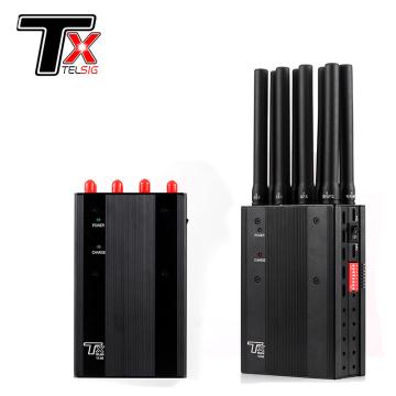 Cell Phone Portable Cell Phone Signal Jammer Handheld 8 Antenna For GSM / 3G /