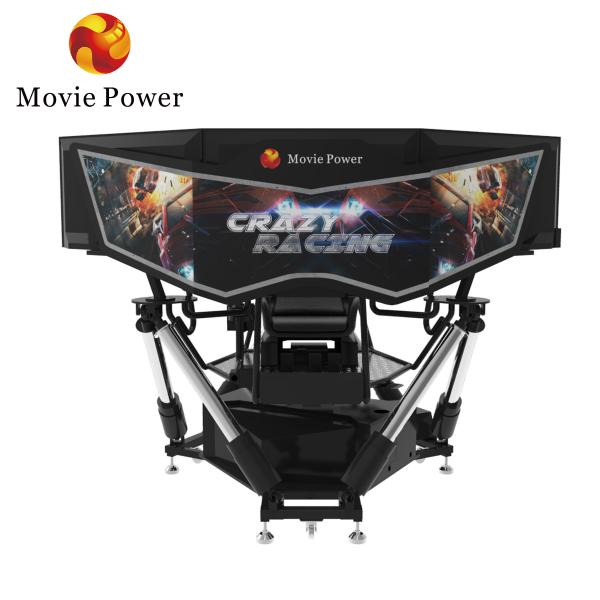 Quality Portable 3 Screen Driving Simulator 6 DOF Racing Cars Arcade Dynamic Motion for sale