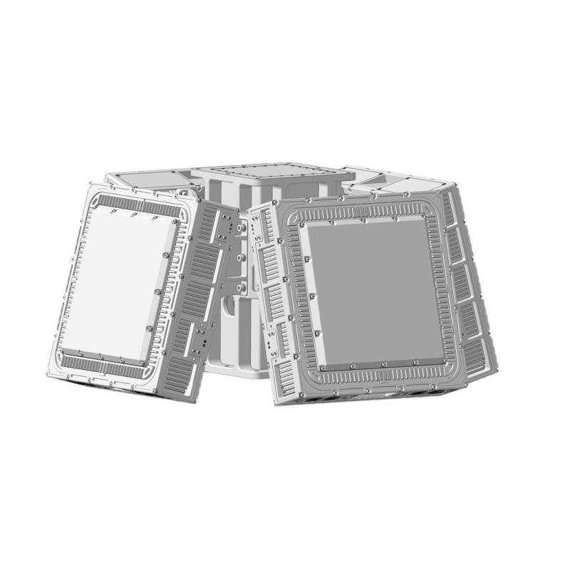 Two Dimensional Four Sided Array Surveillance Radar/