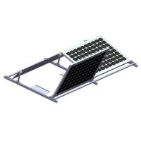 Quality Premium Silver Ballasted Solar Mounting Systems / Flat Roof Solar PV Mounting for sale