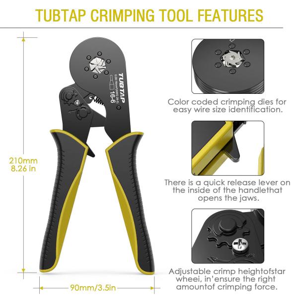 Quality Practical Alloy Ferrule Crimping Tool Kit , Anti Abrasion Crimping Pliers Set for sale
