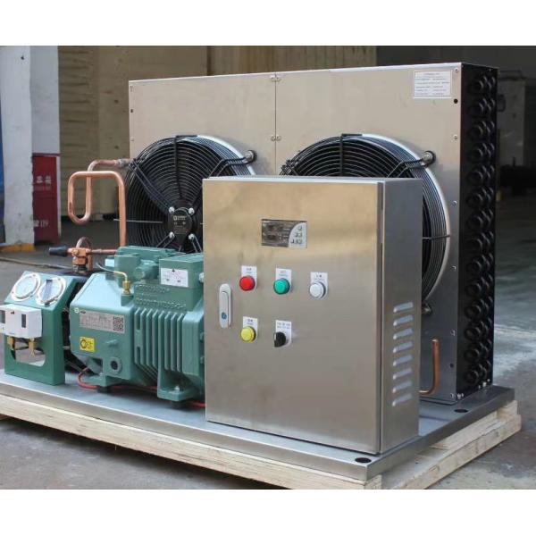Quality R134a R407 Air Cooled Refrigeration Unit 3210W Freezer Room Condensing Unit for sale