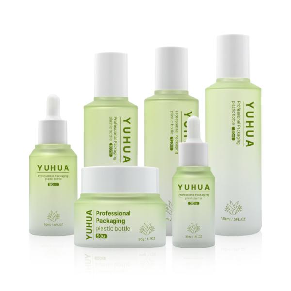 Quality PETG 50ml Cosmetic Serum Bottle Customized Logo Skincare Jar for sale
