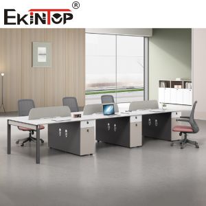 Extendable Office Workstation Modular Staff Desk Set Open Work Space ...