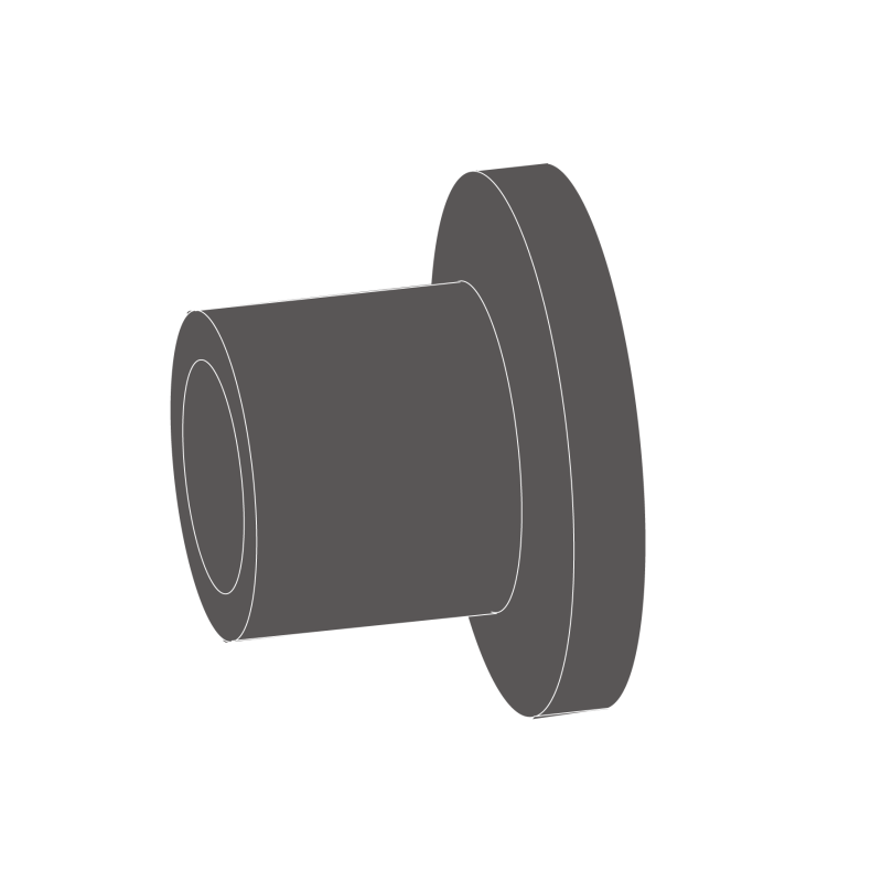 Flange type gray cast iron self-lubricating bearing structure
