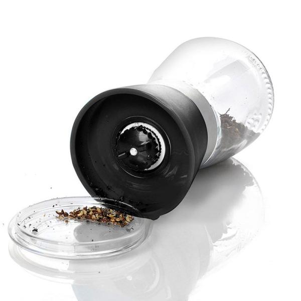 Quality Mini Glass 100ml Pepper Spice Grinder With Screw Cap for sale