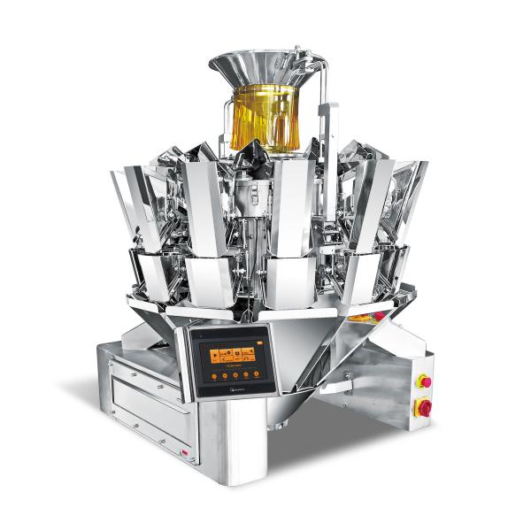 Quality Automatic stainless steel Multi Head Weigher Weighing Machine IP65 12 Heads beans chocolate pet food weigher for sale