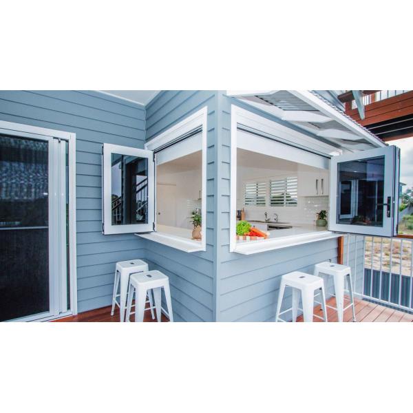 Quality Security Aluminum Bifold Windows Powder Coated  High / Width Customized for sale