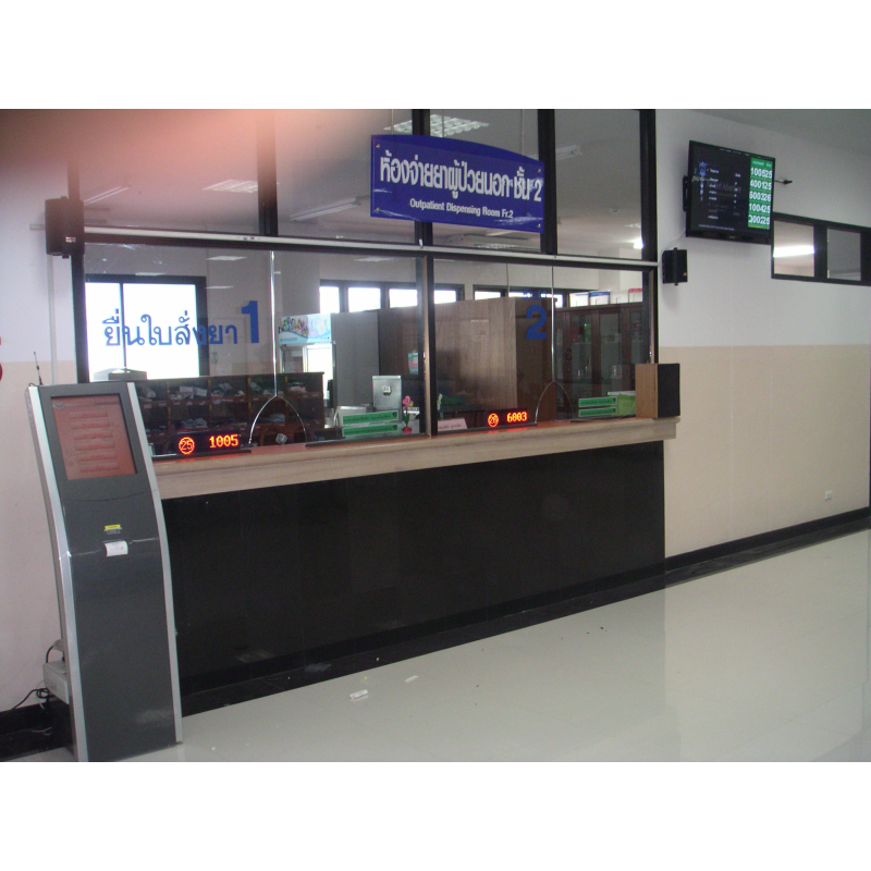 Hospital/Clinic/Pharmacy Floor Stand Wireless Queue System Token Number Machine