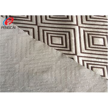 Quality Diamond Check Printed Warp Knitting Polyester Velvet Fabric For Furnure for sale
