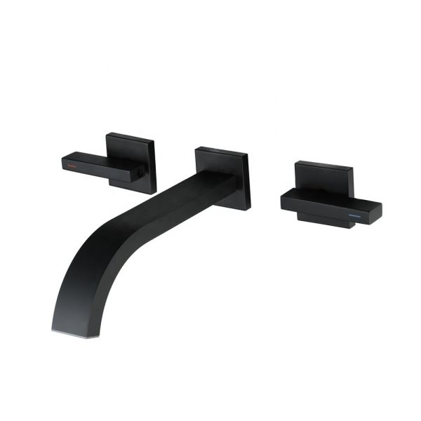 Quality In-wall Concealed Basin Faucet Copper Black And Chrome Hot And Cold Water Mixer Taps for sale