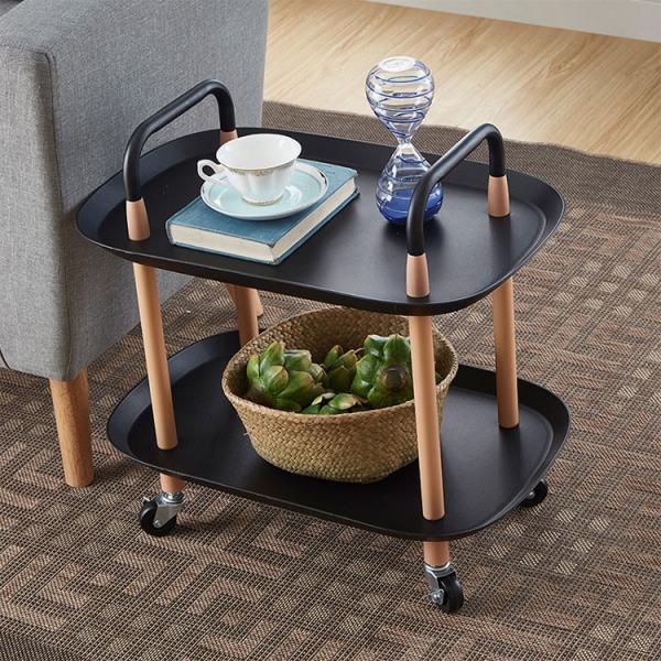 Quality 3 Tier kitchen plastic Household Multifunctional office storage rack cart for sale