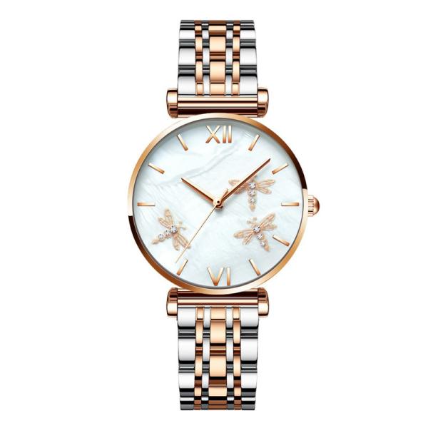 Quality 85g Women'S Stainless Steel Quartz Wrist Watch 3bar Waterproof for sale