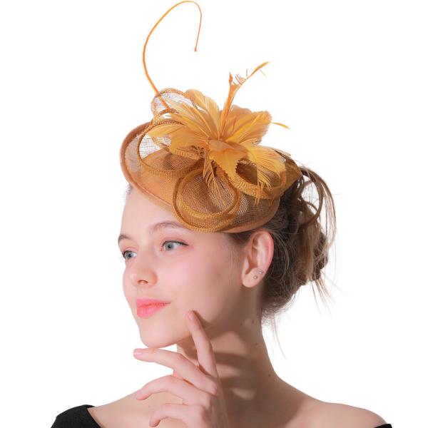 Quality 10*20 cm Party Decoration Sinamay Feather Fascinator with Quick Express Shipping for sale