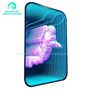 Quality Customization Abyss Neon Mirror Advertising Light Boxes for Wall-Mounted or for sale