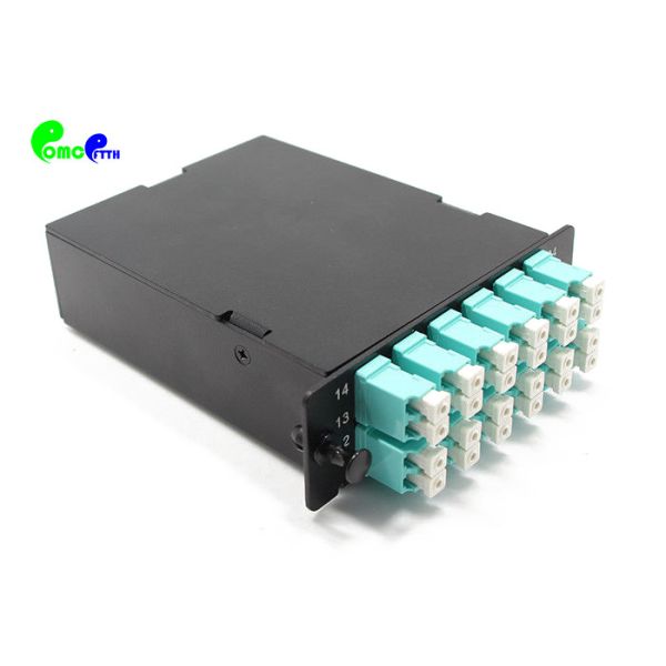 Quality Rack Mounted MPO Cassette Patch Panel OM3 0.9mm With CRS Cold Rolled Steel for sale