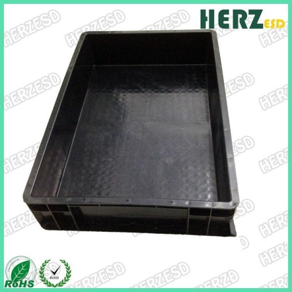 Quality Plastic Material ESD Storage Box / Circulation Box Surface Resistance 10e3-10e9 for sale