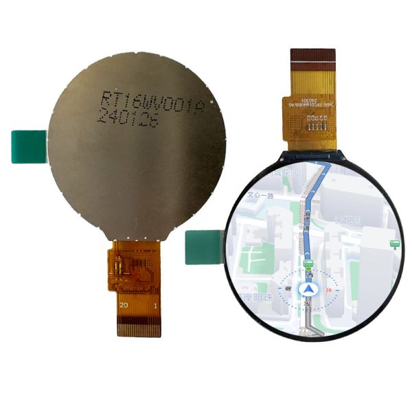 Quality Transmissive Circular TFT Display Round LCD Screen 1.6 Inch 360cd/M2 for sale