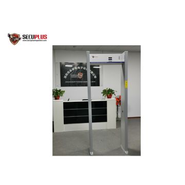 Quality Sound LED Lights Alarm Walk Through Metal Detector Gate With IR Temperature for sale