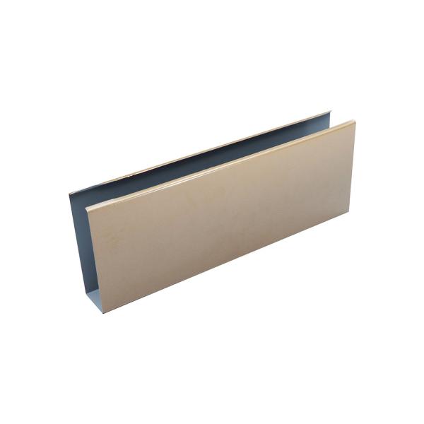 Quality Decorative Aluminum False Ceiling , U Shaped Metal Baffles Ceiling For Wall / for sale