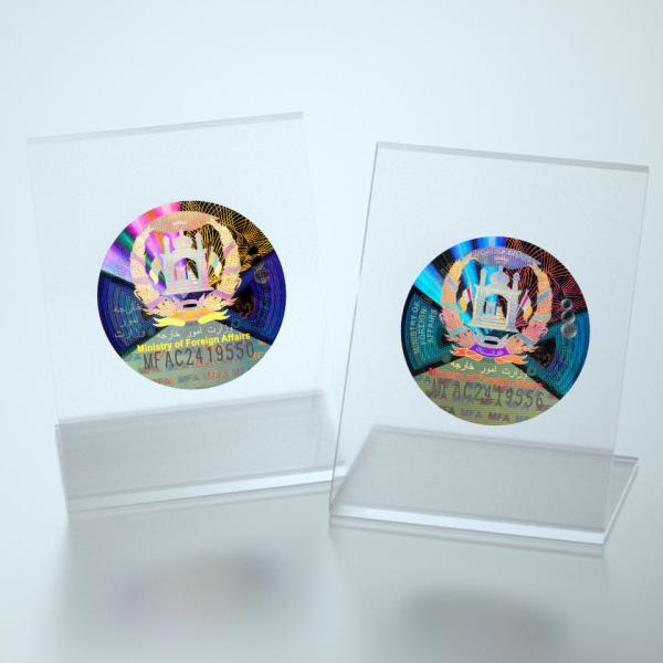 Quality Personalized Security Stickers with Custom Shape Glossy Finish Digital Printing for sale
