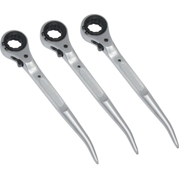 Quality Thin Bent Spear Construction Scaffolding Double Sided Ratchet Spanner for sale
