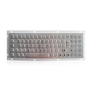 Quality 79 Keys Mini Stainless Steel Metal Kiosk Keyboard With Numeric Keypad for sale