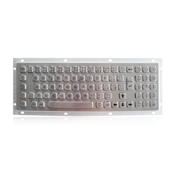 Quality 79 Keys Mini Stainless Steel Metal Kiosk Keyboard With Numeric Keypad for sale