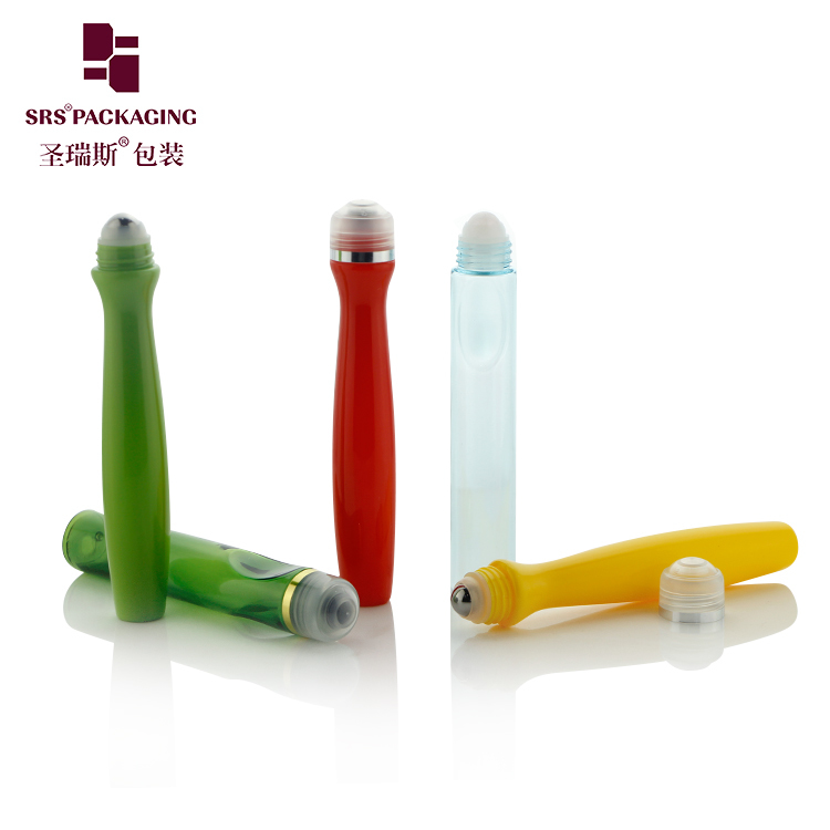 Quality PETG Unique Design Shape PCR Roll On Bottle Customize Color Eye Serum Liquid for sale