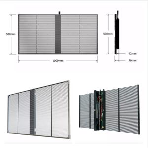 Quality Glass Window Outdoor LED Mesh Display High Brightness DIP P10.4mm for sale
