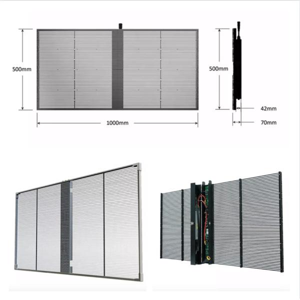 Quality Glass Window Outdoor LED Mesh Display High Brightness DIP P10.4mm for sale