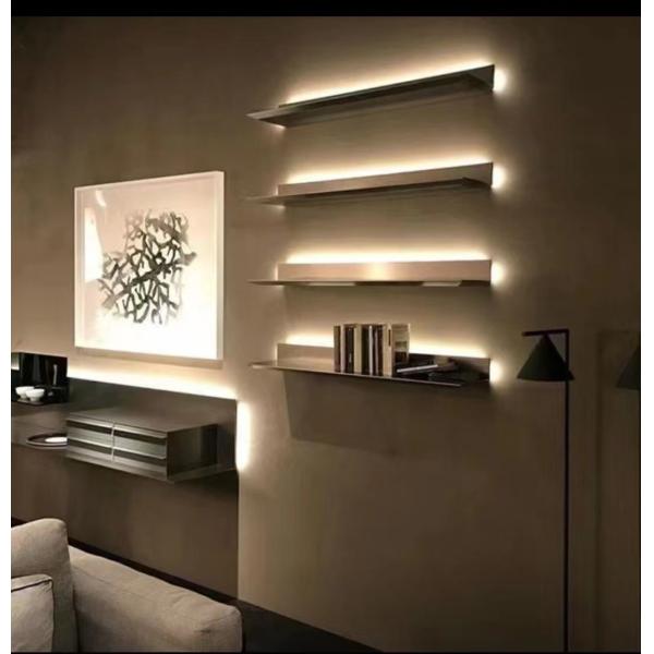 Quality Rectangle Aluminum Wall Shelf for Home Kitchen Store Living Room Bedroom Rust-proof for sale