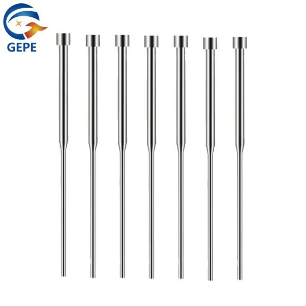 Quality Precision Mold Ejector Pin Double Section / Straight Ejector Pin High Temperature Resistant for sale